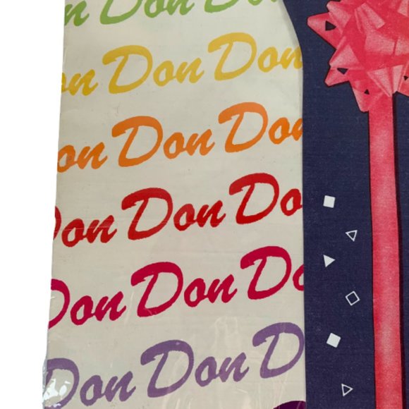 You Name It | Party Supplies | Vintage New Don Personalized Gift Wrap ...